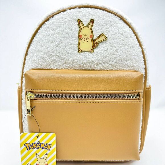 Pokemon | Bags | Pokemon Mini Backpack Sherpa Electric Type Pikachu ...